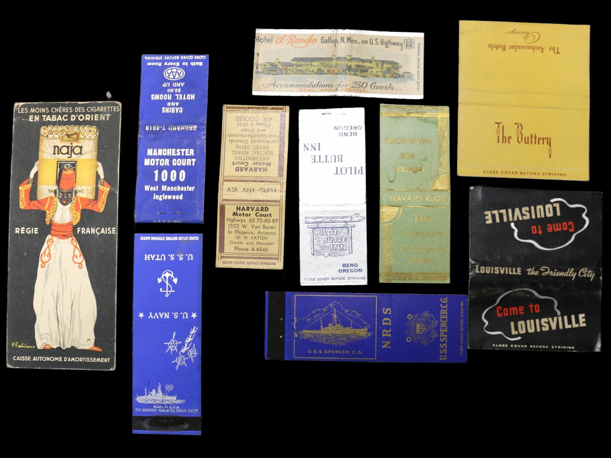 Small Lot Of Matchbook Covers- 2 From US Navy Ships - See Photos #14340 ...