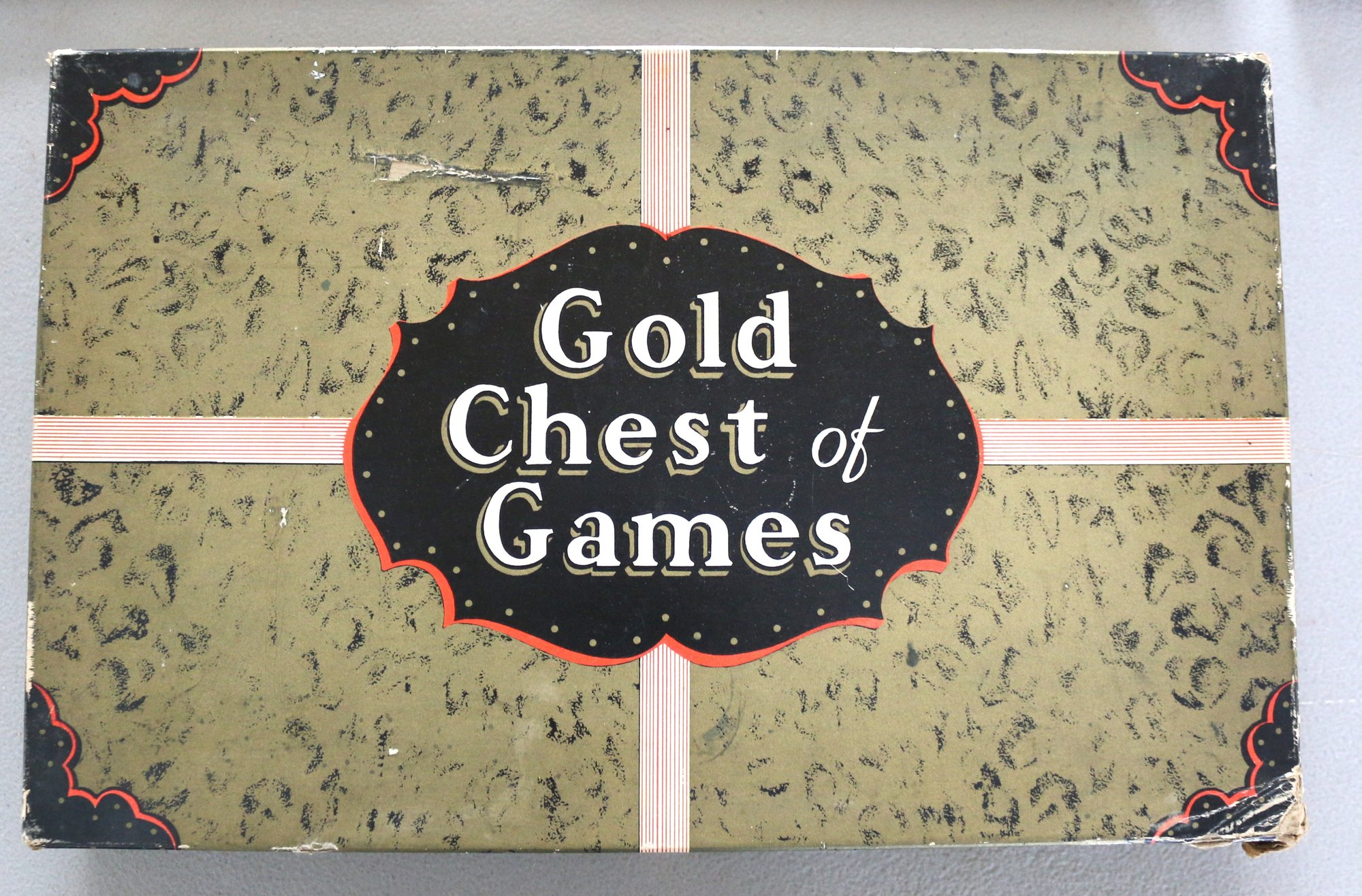 1933 Lindstrom, Gold Chest Of Games In Original Box #8524 ...