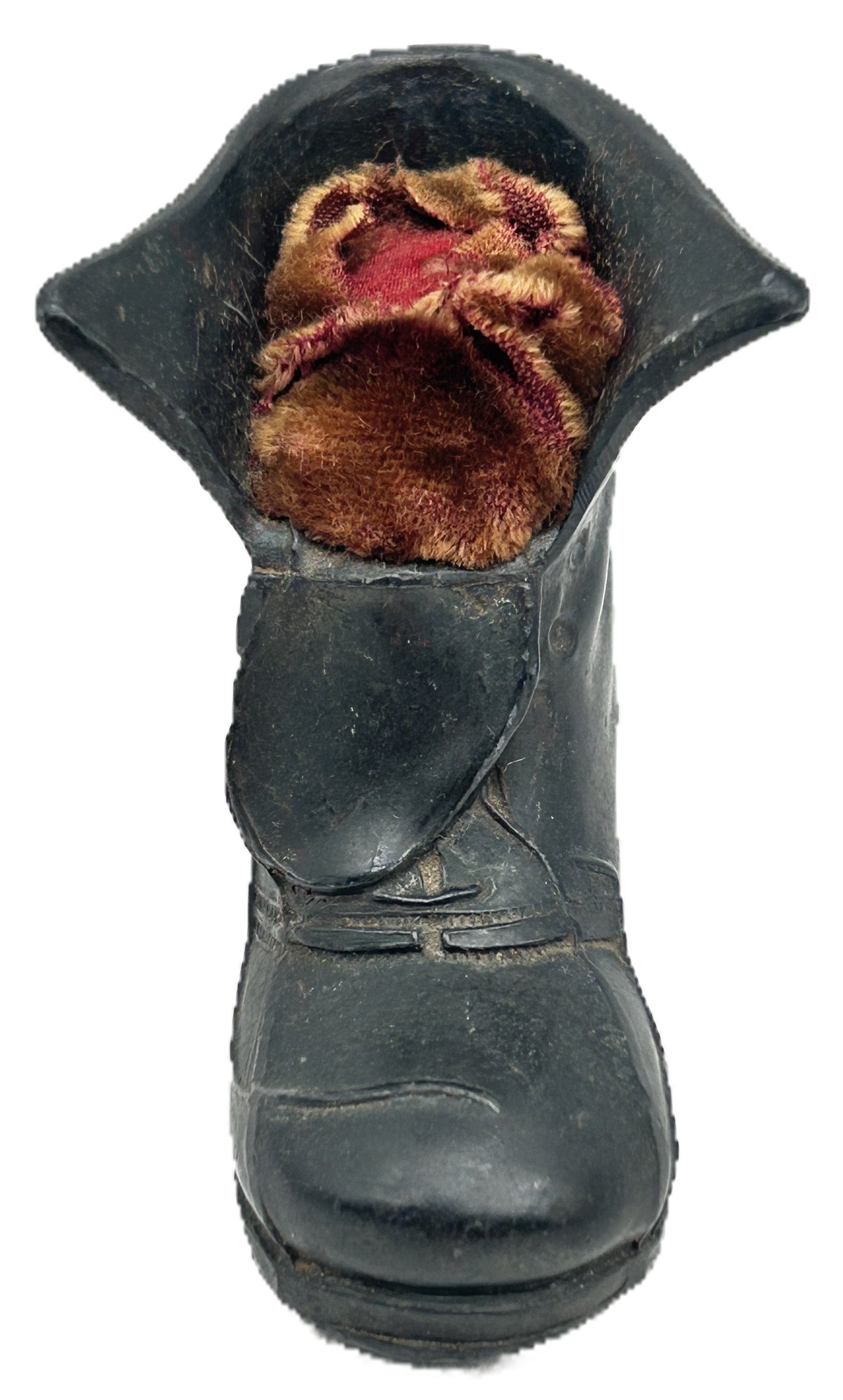 Antique Victorian Pewter Boot Pin Cushion, 3" X 2.5"H #11502 ...