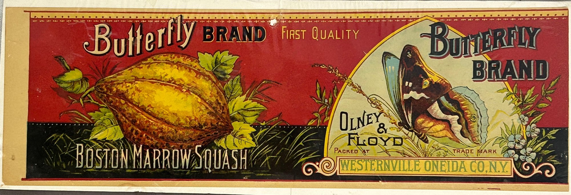 3 Pcs Antique Canning Labels - Butterfly Brand & Idyl Brand For Framing ...