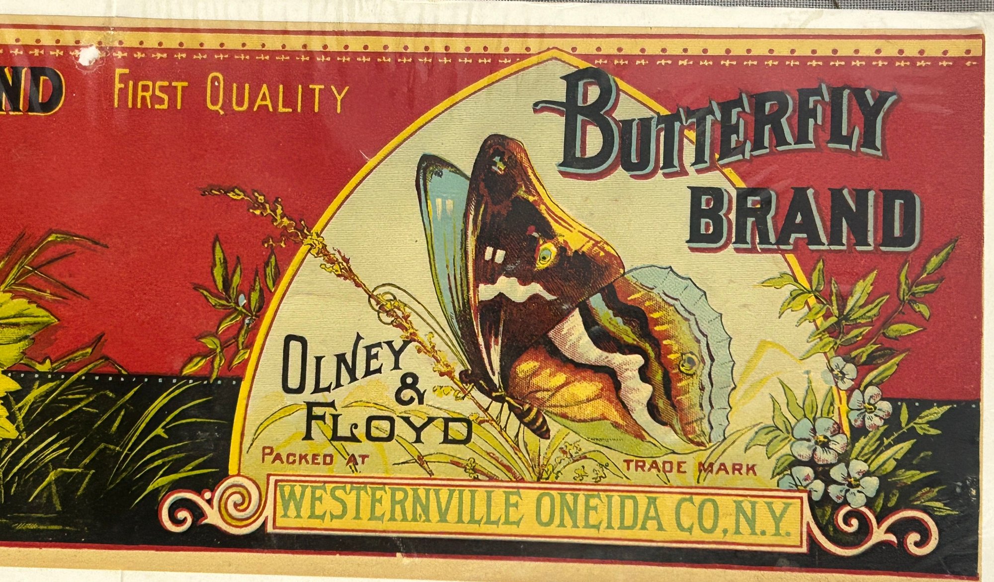 3 Pcs Antique Canning Labels - Butterfly Brand & Idyl Brand For Framing ...