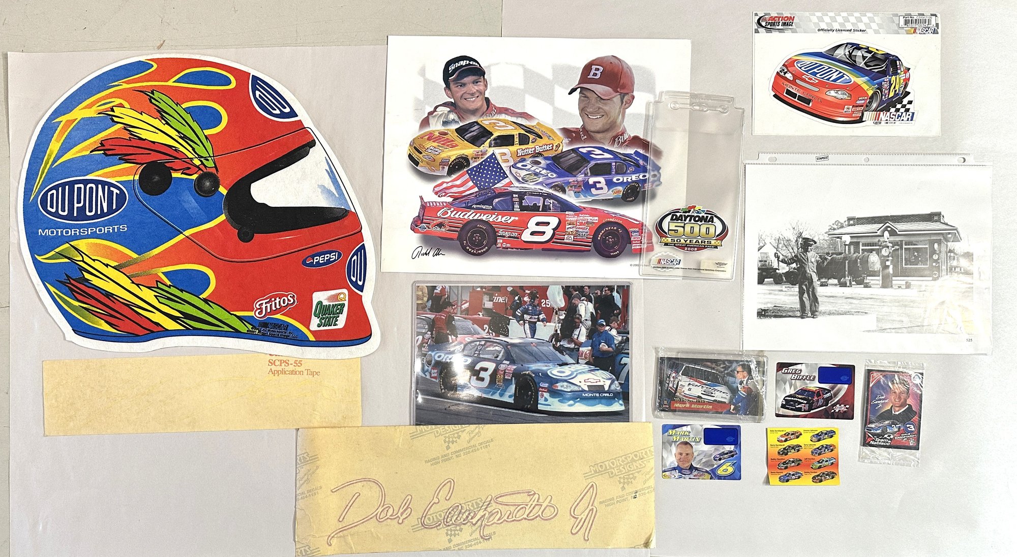 Assorted Lot Of NASCAR Memorabilia - Photos - Cards - Etc - See Photos ...