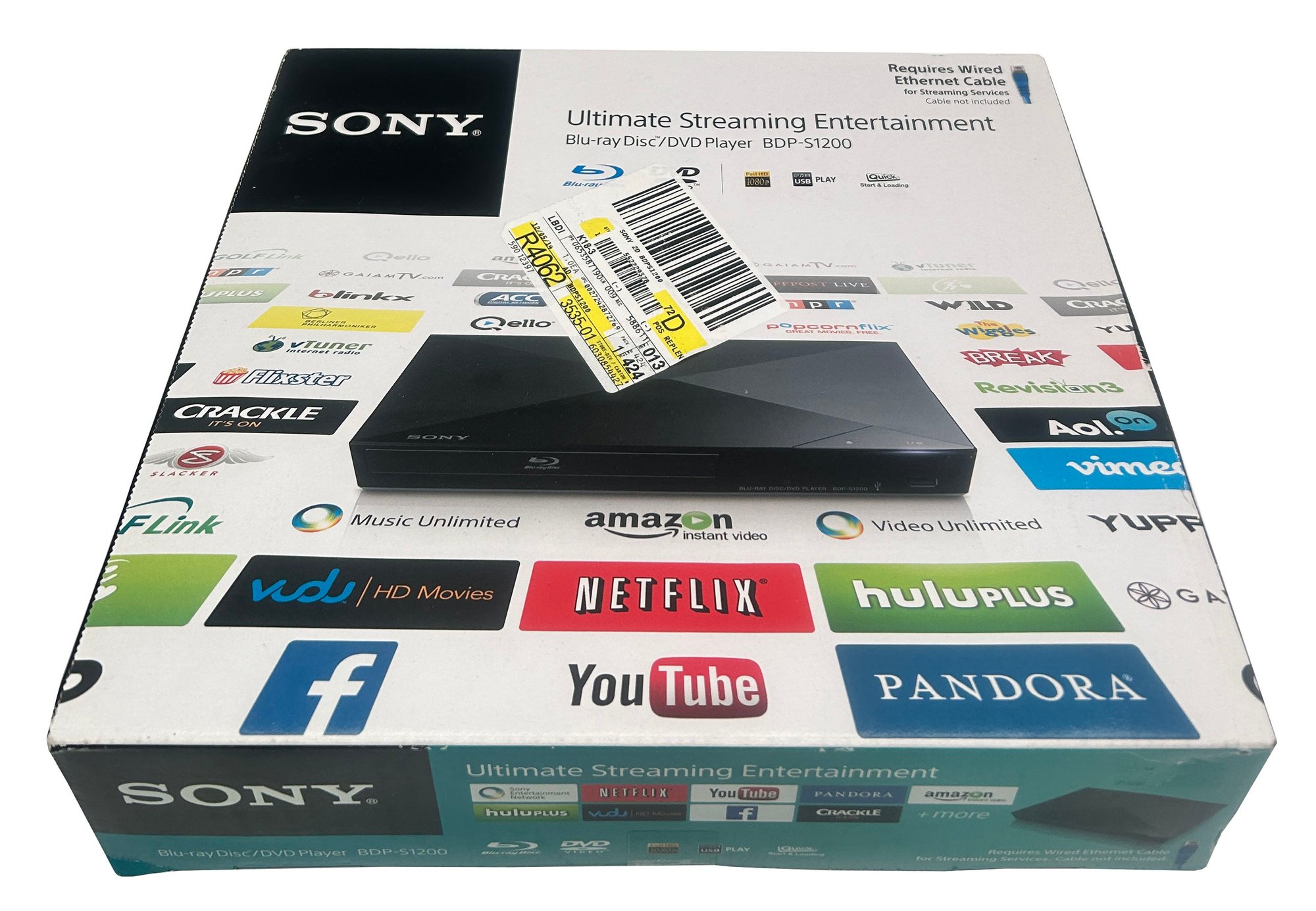 Sony Ultimate Streaming Entertainment Blu-Ray Disc/DVD Player BDP-S1200 ...