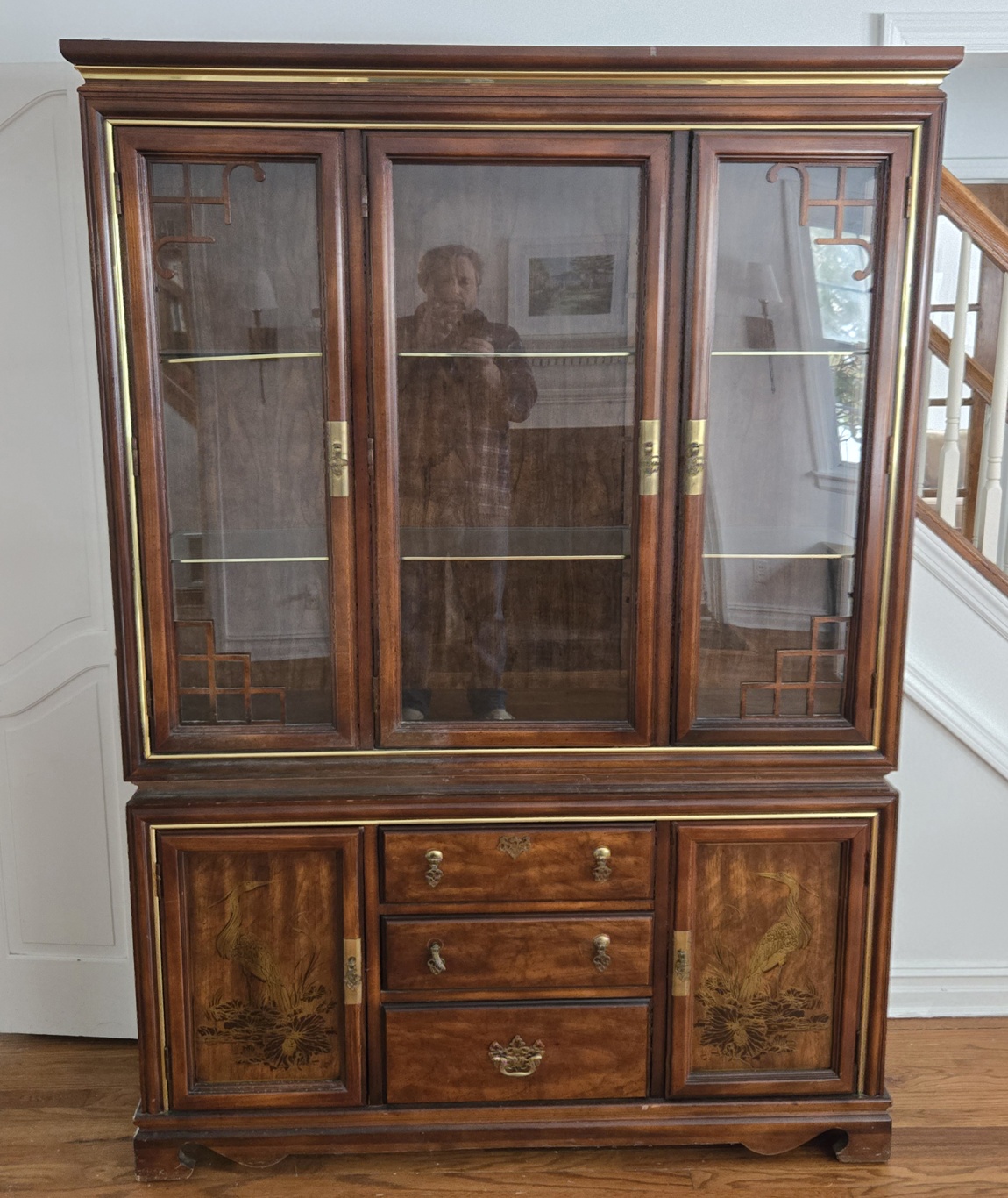 Bernhardt Hibriten Asian Style China Cabinet #1312 | Auctionninja.com
