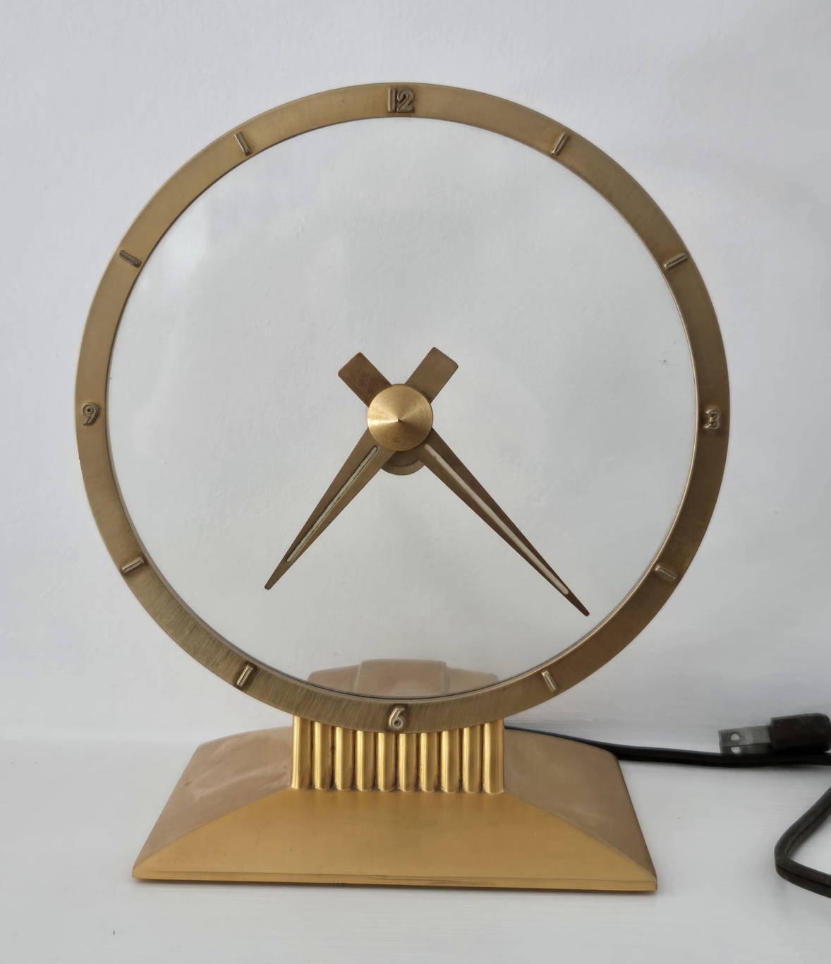 Vintage Jefferson Golden Hour Clock #1349 | Auctionninja.com