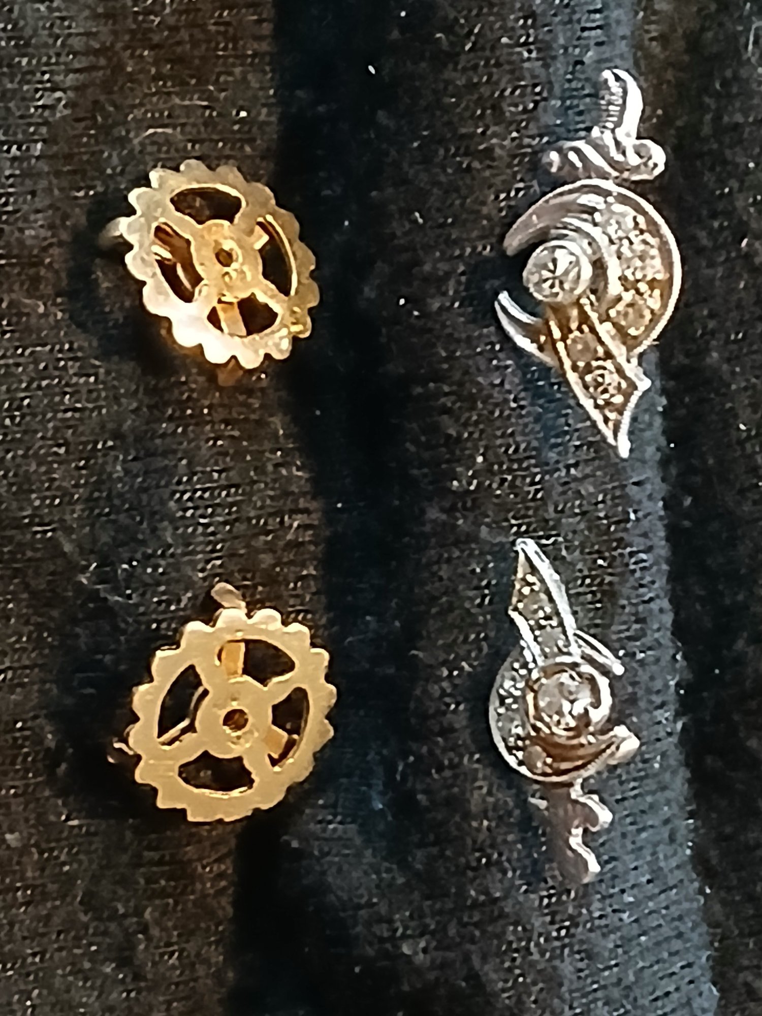 2 Masonic Shriner's 14K Gold Sphinx / Crescent Pins With 14K Gold ...