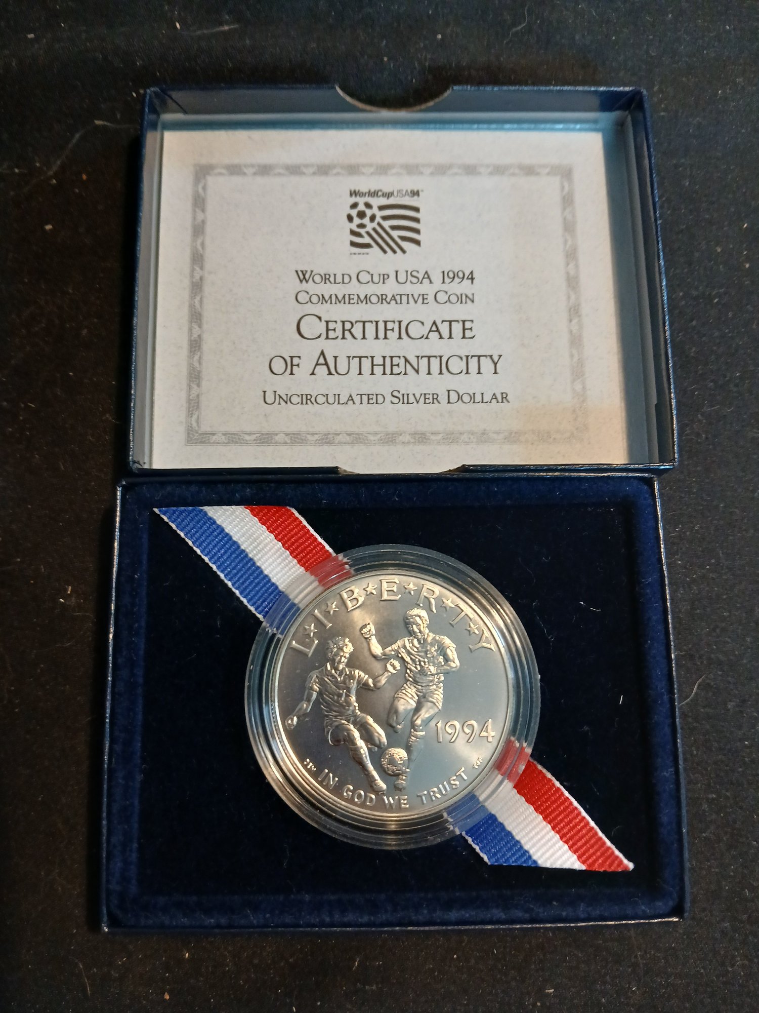 Coins . (1994-D) Silver Uncirculated World Cup USA Commemorative Coin ...