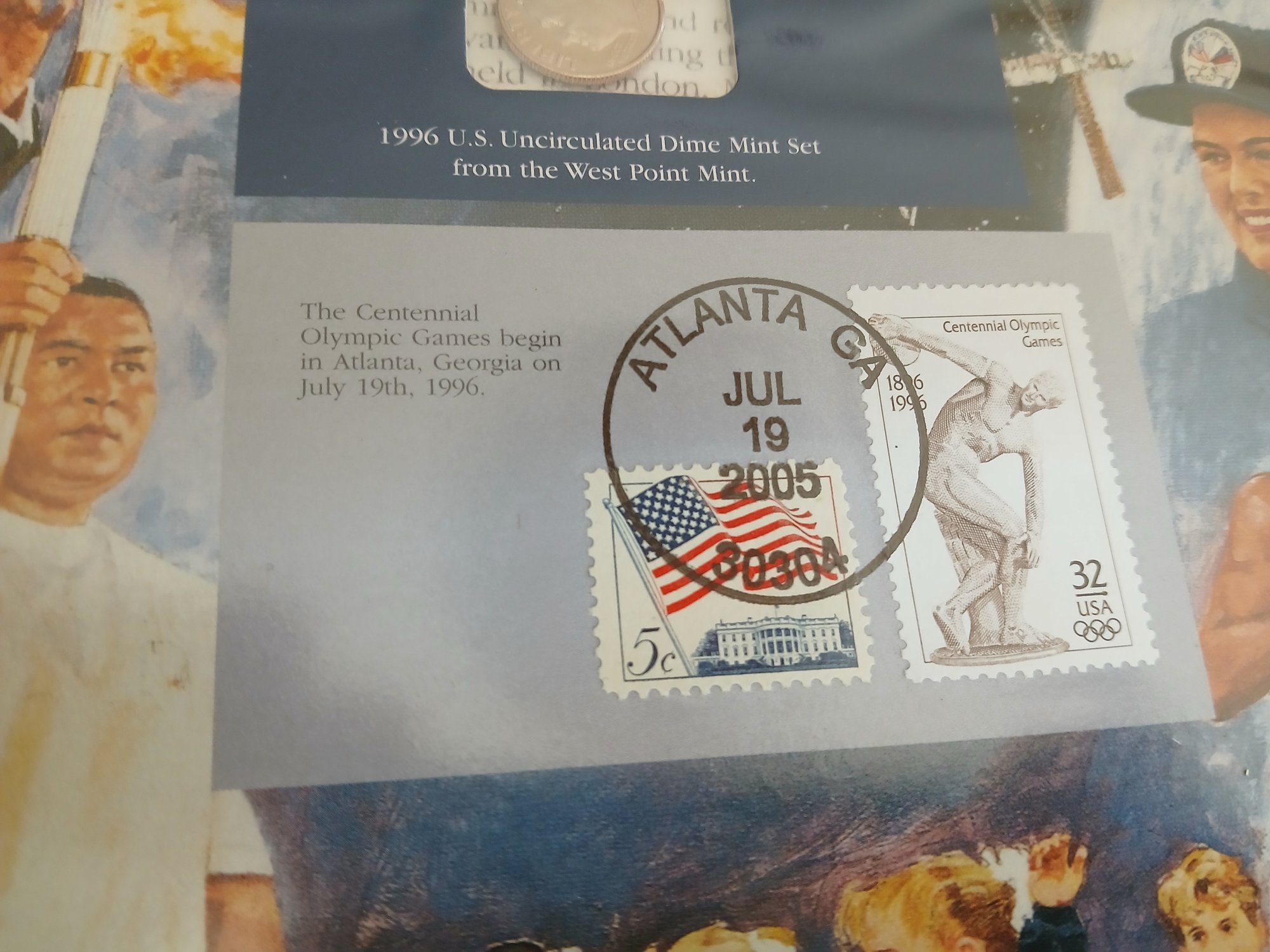 Coins. U.S Uncirculated Mint Sets (1996 P&D) (extra 96-w Dime)W/stamps ...