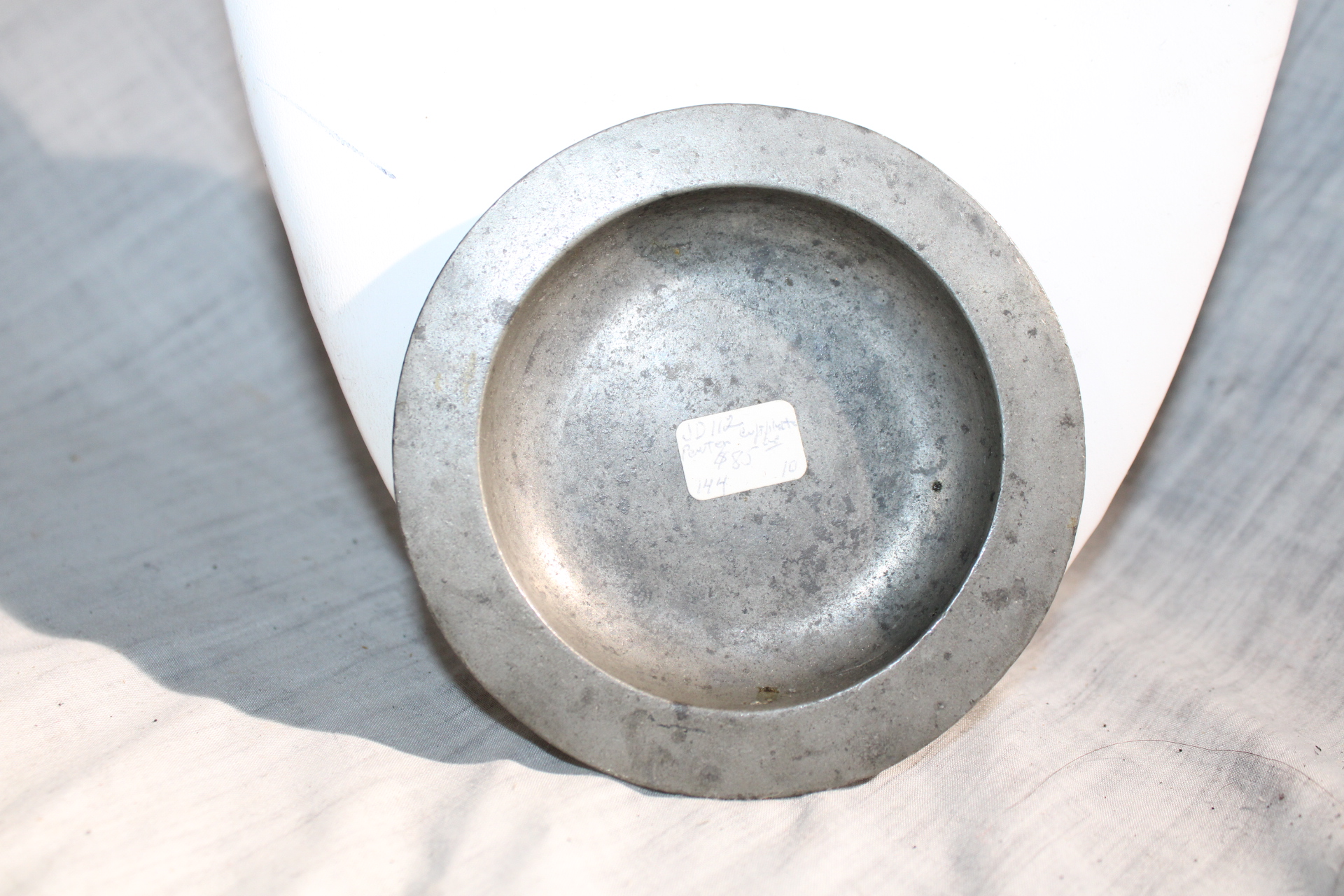 Very Early Antique English Pewter Plate - Worn Mark But Clearly Stamped ...
