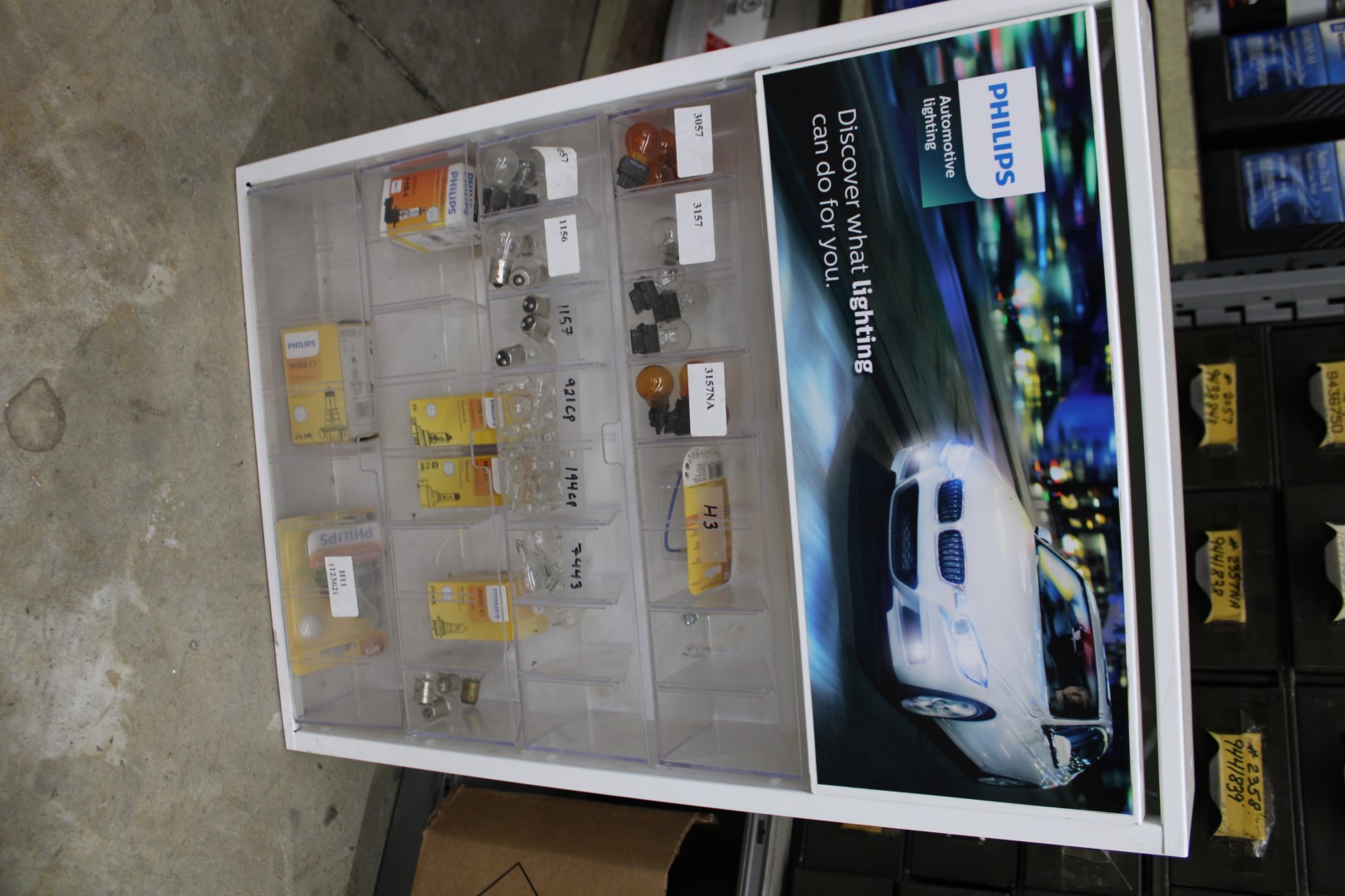 Lot108 2 - 18 Drawer Cabinet And Display Case Misc Assortment Of Bulbs ...