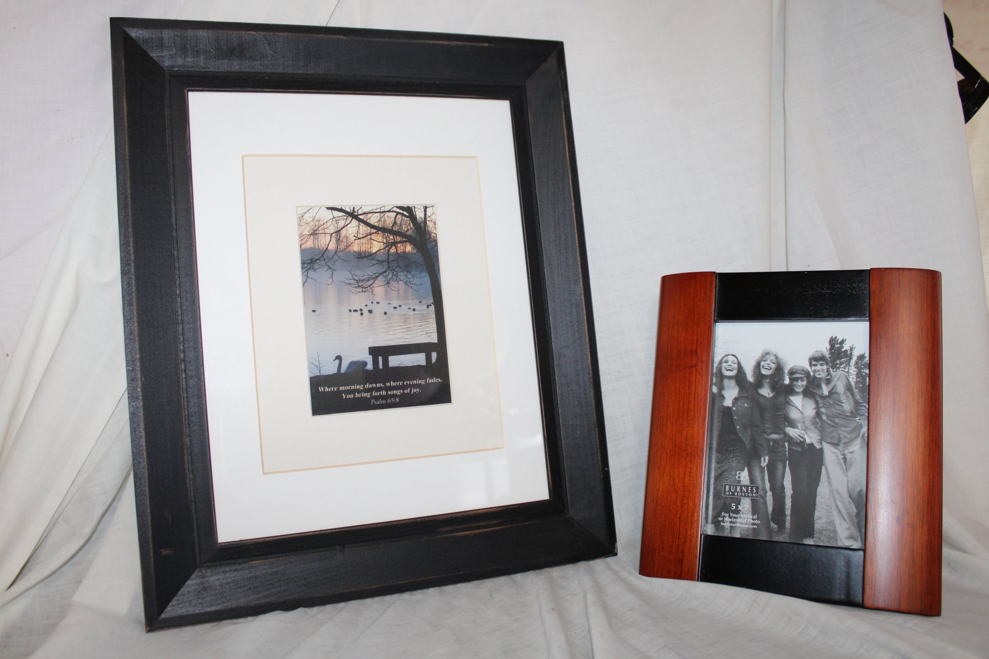 Set Of 2 Blank Picture Frames Burns Of Boston 5 X7 Photo & Matte Finish ...