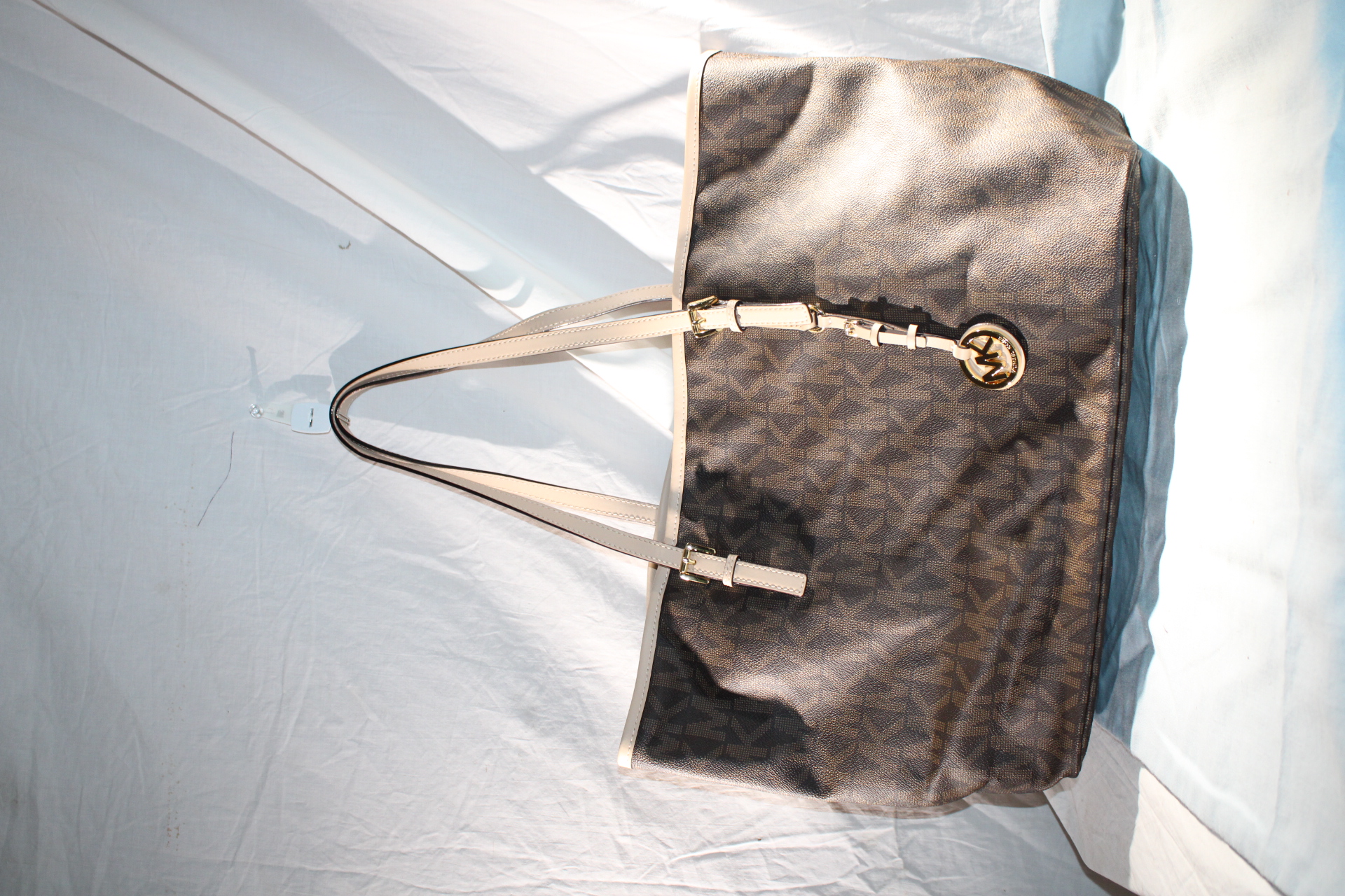 Michael Kors, Jet Set Travel Bag Zip, Signature Brown Monogram,no Wear ...