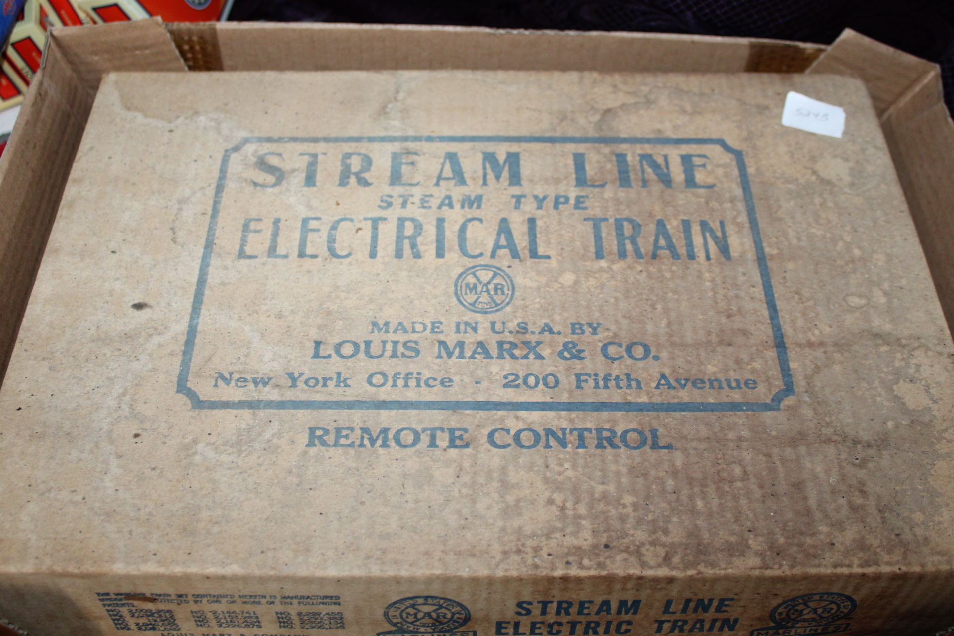Model Train O - MARX - Stream Line Steam Type Electrical Train Set NEW ...