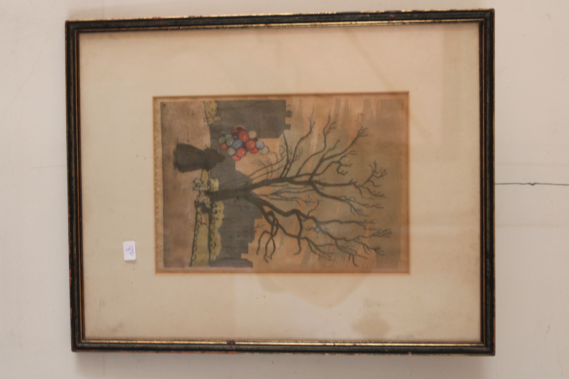 Art - Watercolor Balloon Lady #22/22 Signed V. Fiala - (Vaclav Fiala ...