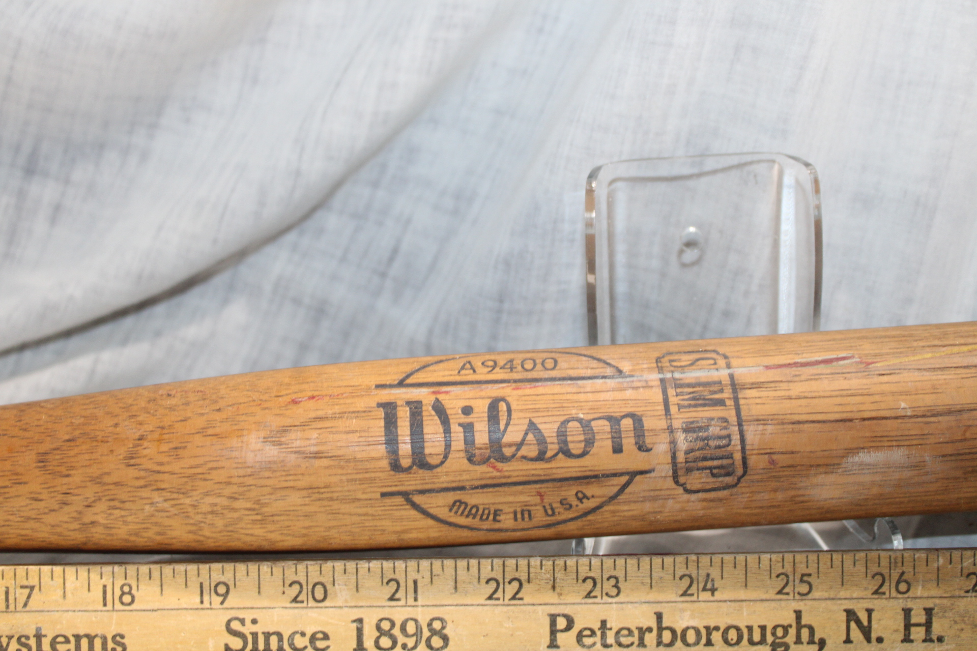 Wilson A9400 Slim Grip Bat, Wilson "Top Notch" Official Made In USA ...