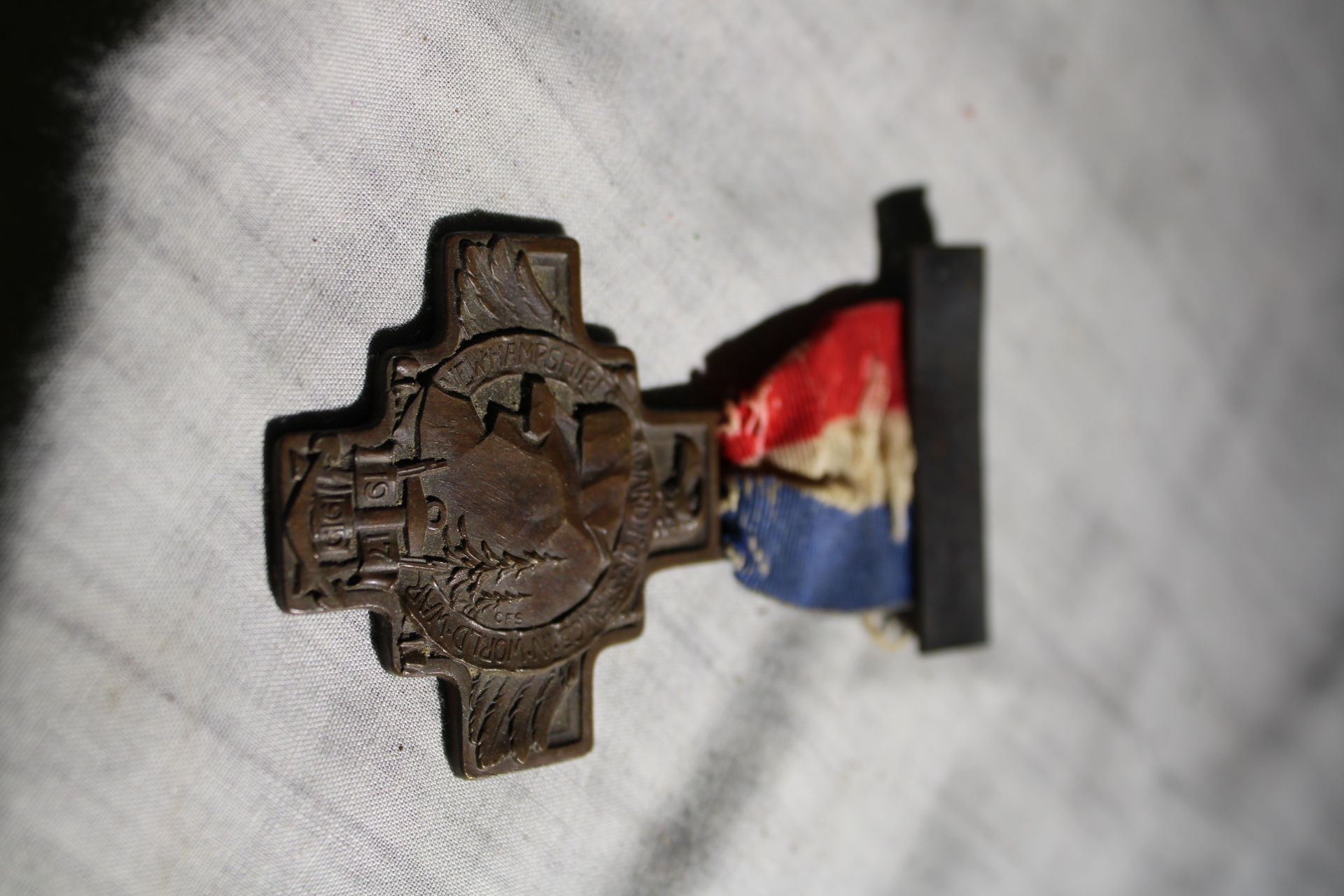 WW1 New Hampshire State Service Medal Featuring "old Man On The ...