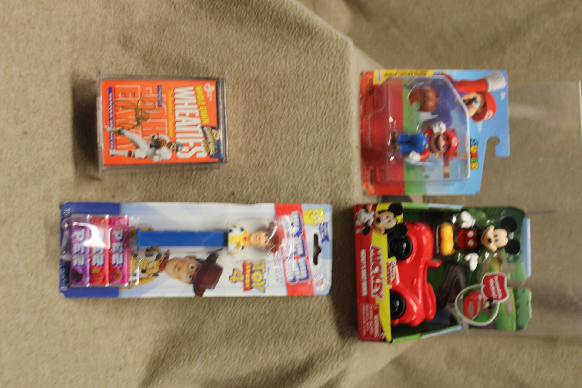 Mixed Toy Lot: Disney Jr Mickey Mouse, Toy Story Pez, Super Mario ...