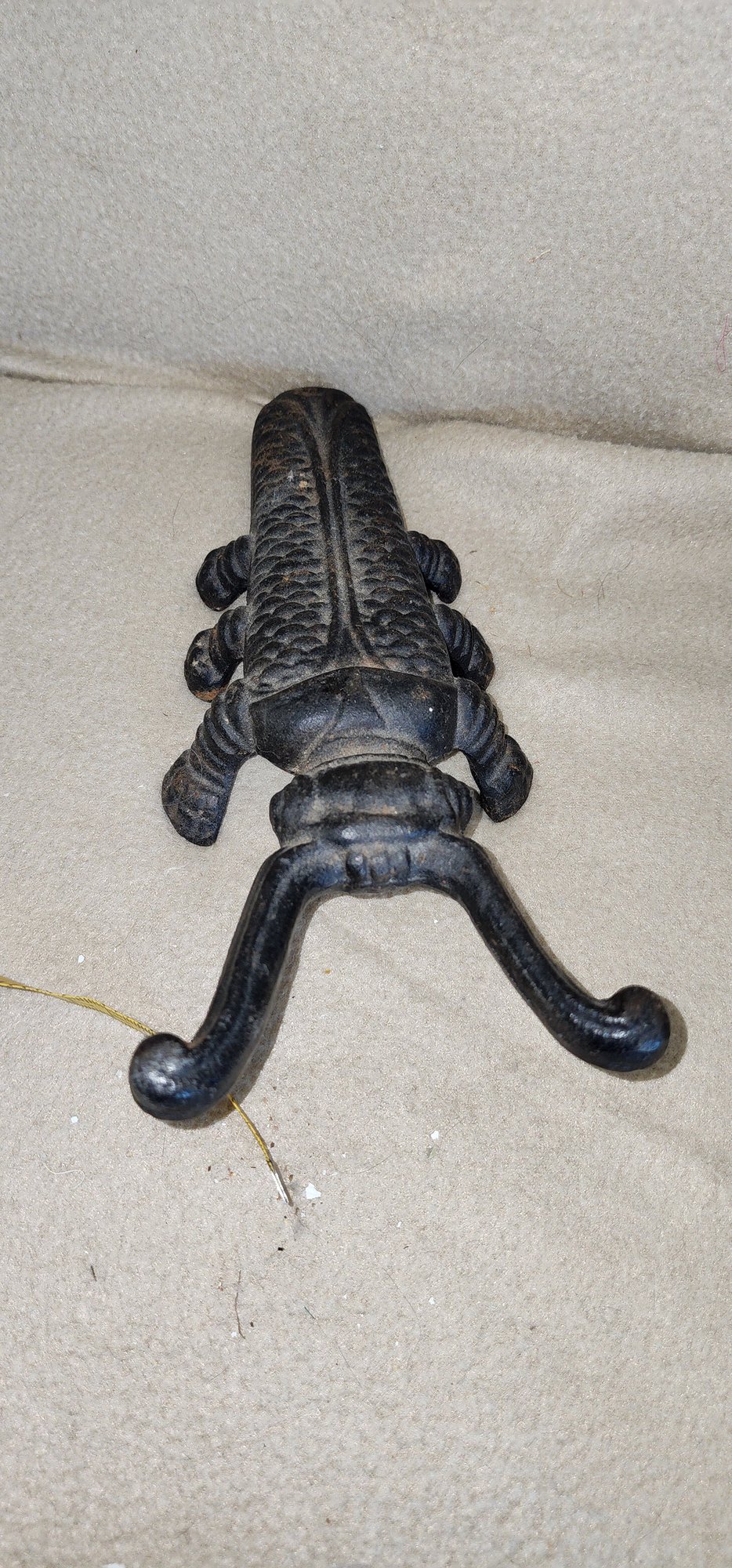 Antique/ Vintage Cast Iron Boot Kicker With Bug Design, Perfect For ...