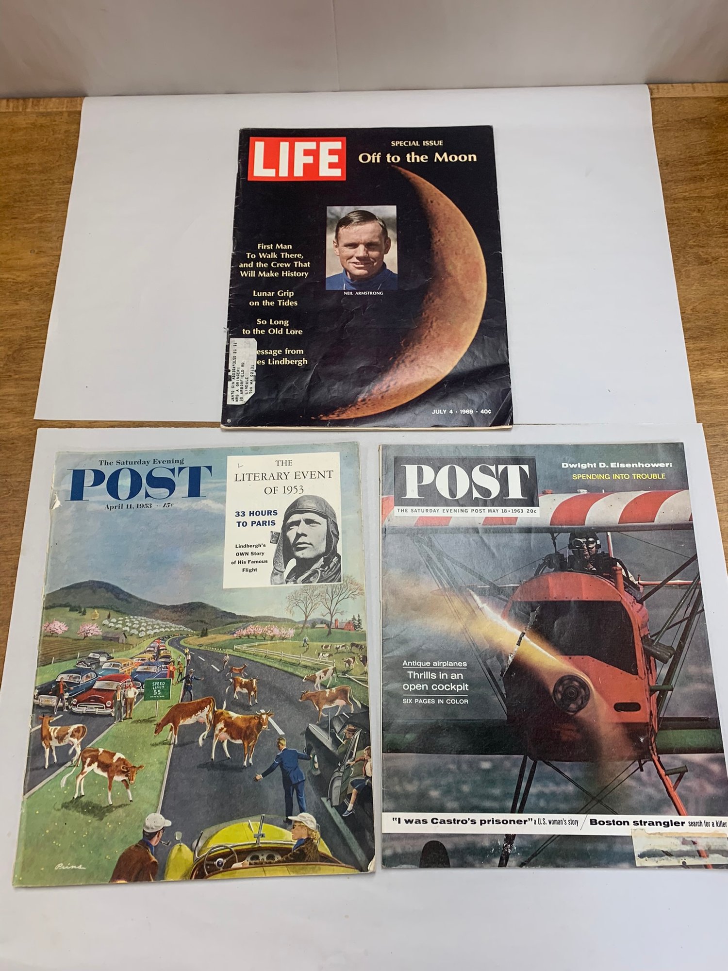 SPECIAL 1969 MOON LIFE MAGAZINE ISSUE WITH 2 POST MAGAZINES #3175 ...