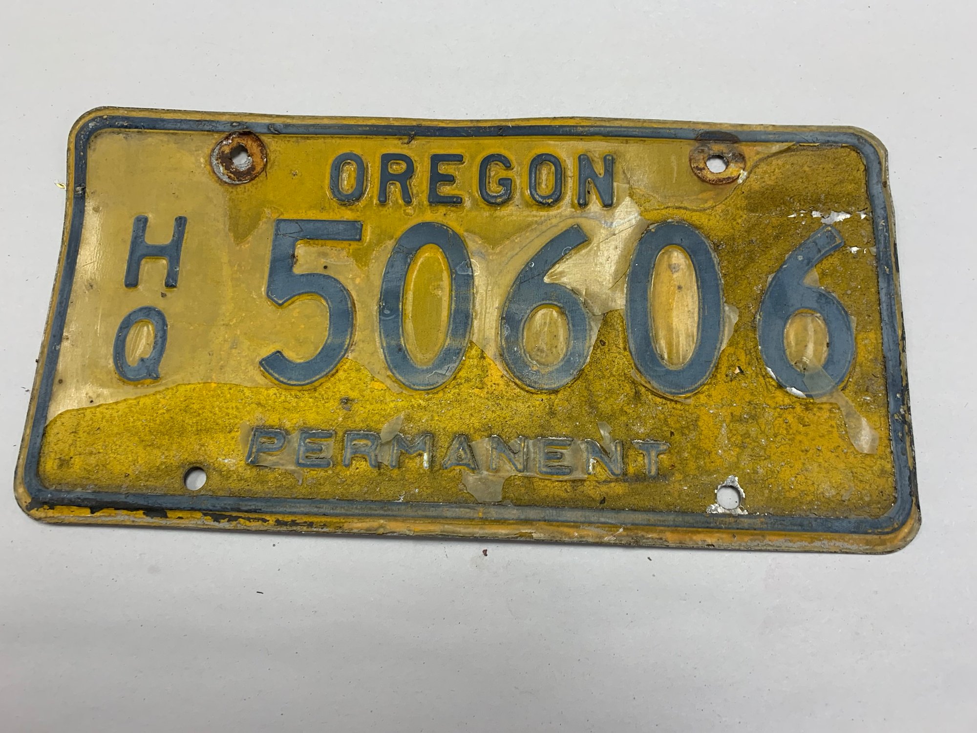 OREGON PERMANENT LICENSE PLATE #3226 | Auctionninja.com