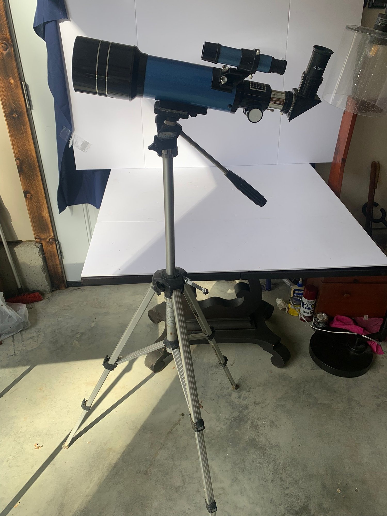 MAXU SOO MODEL 40070 TELESCOPE W / VELBON STAND, WORKS GREAT #9899 ...