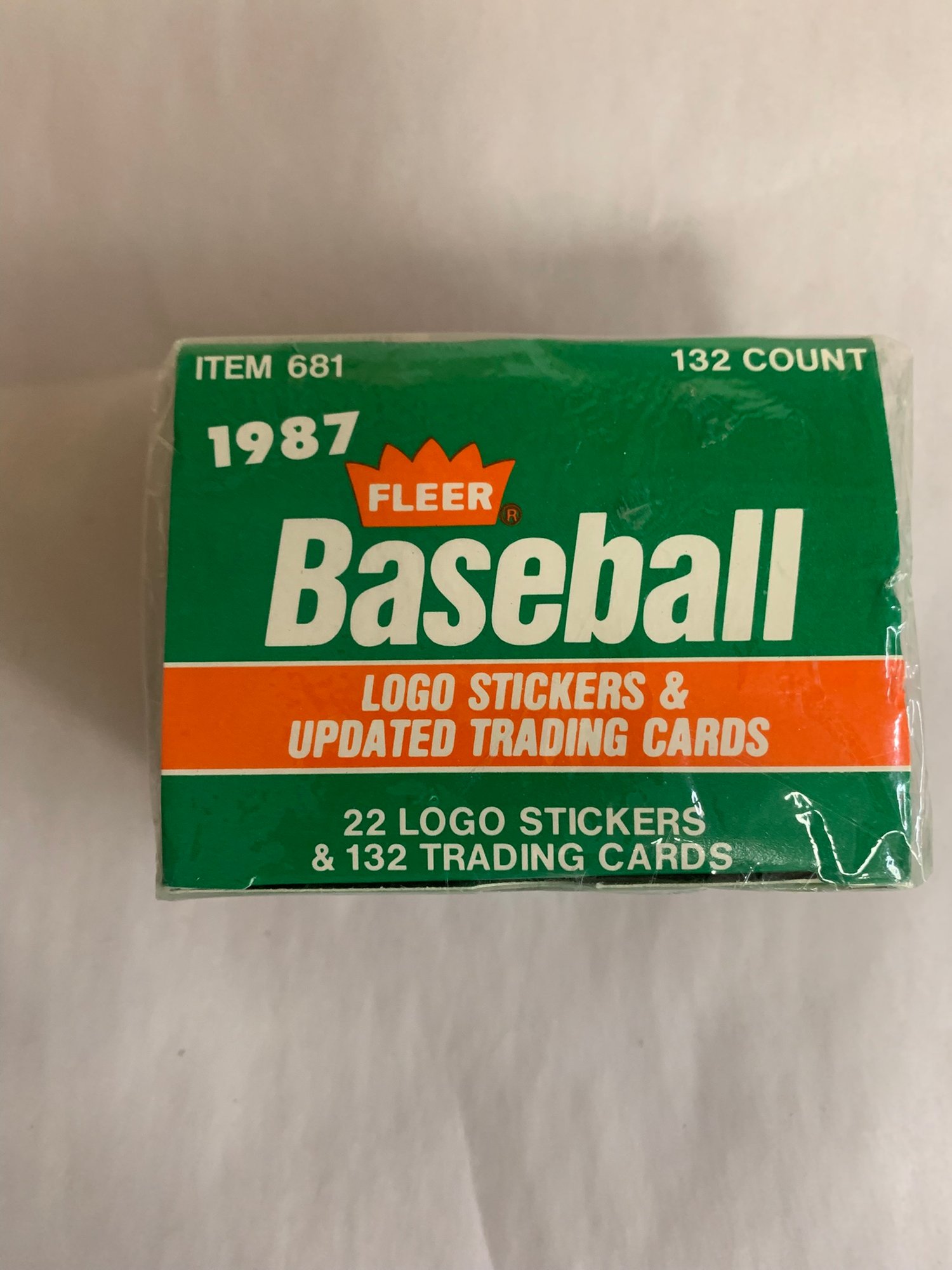 1987 FLEER BASEBALL CARDS/LOGO STICKERS, ITEM 681, UNOPENED #4917 ...