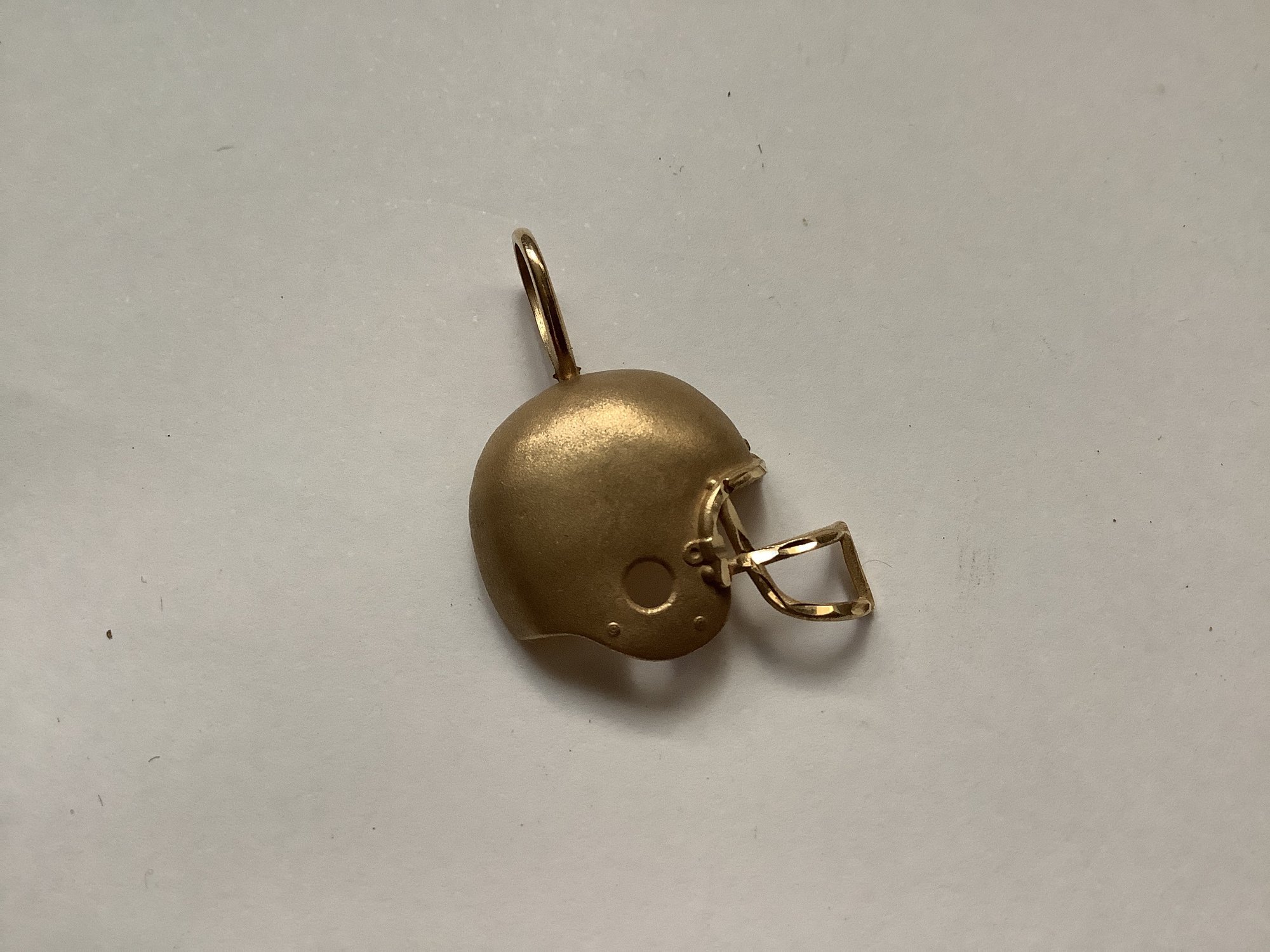 Michael Anthony 14k Solid Gold Football Helmet Pendant Charm 2 Grams ...