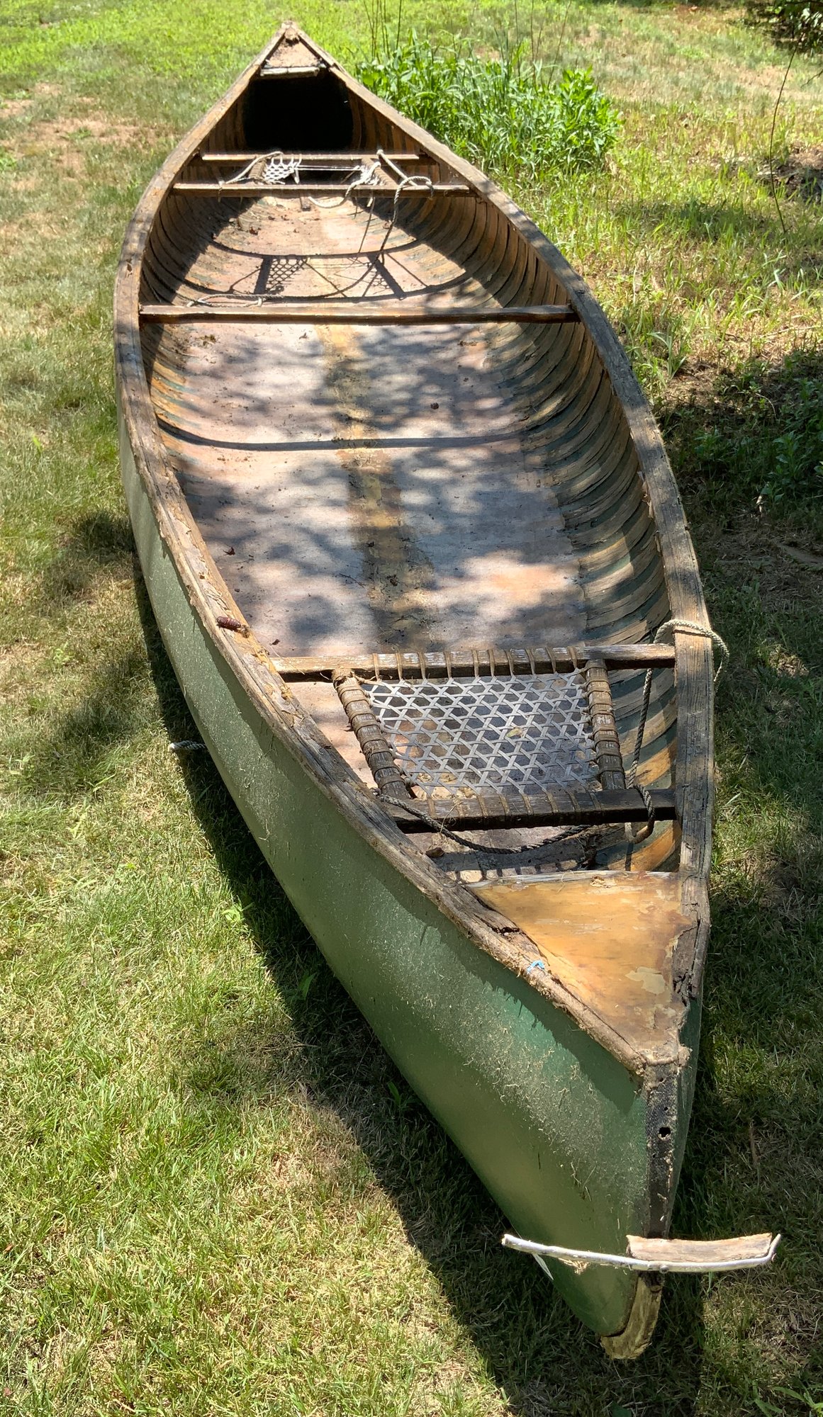 1950s (Old Towne ?) Wood Ribbed Canoe? #2814 | Auctionninja.com