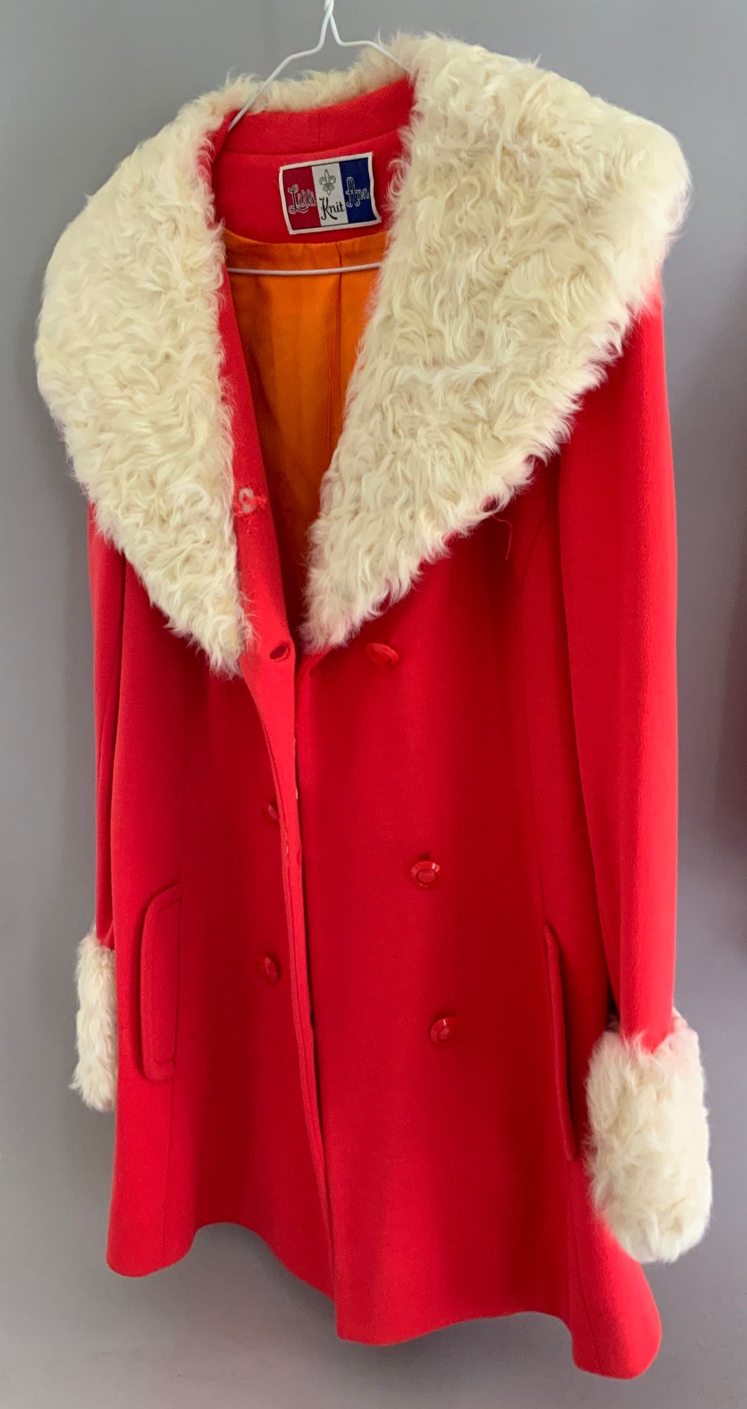 Lilli Ann Knit Red Coat #2281 | Auctionninja.com