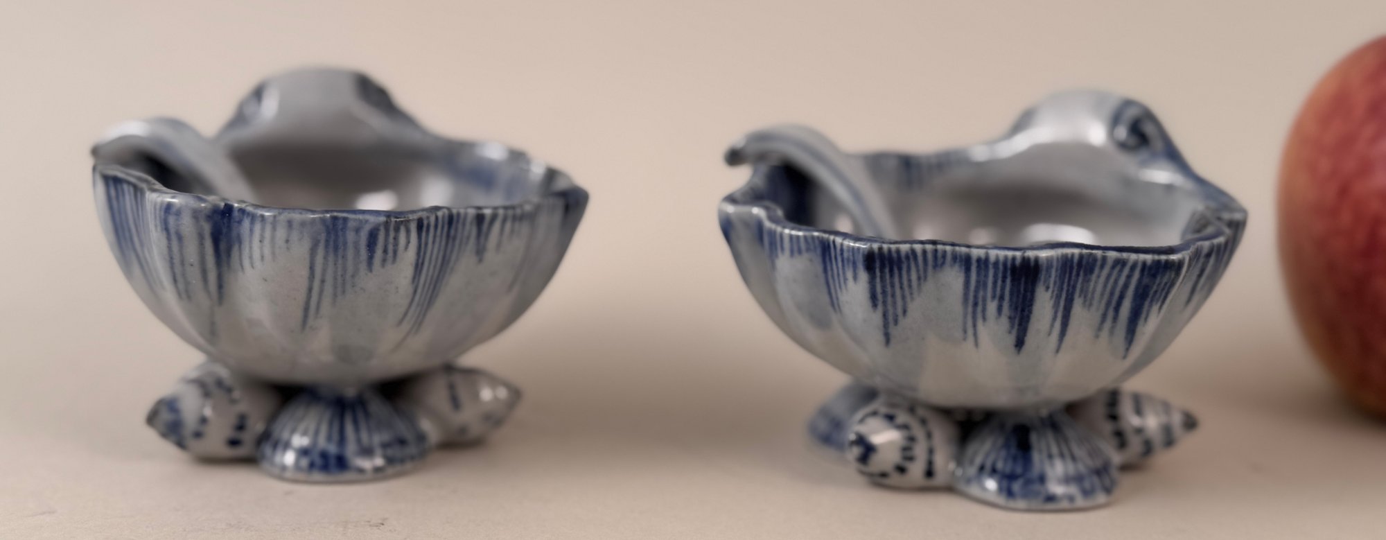 Two Vintage French "shell" Condiment Dishes #2778 | Auctionninja.com