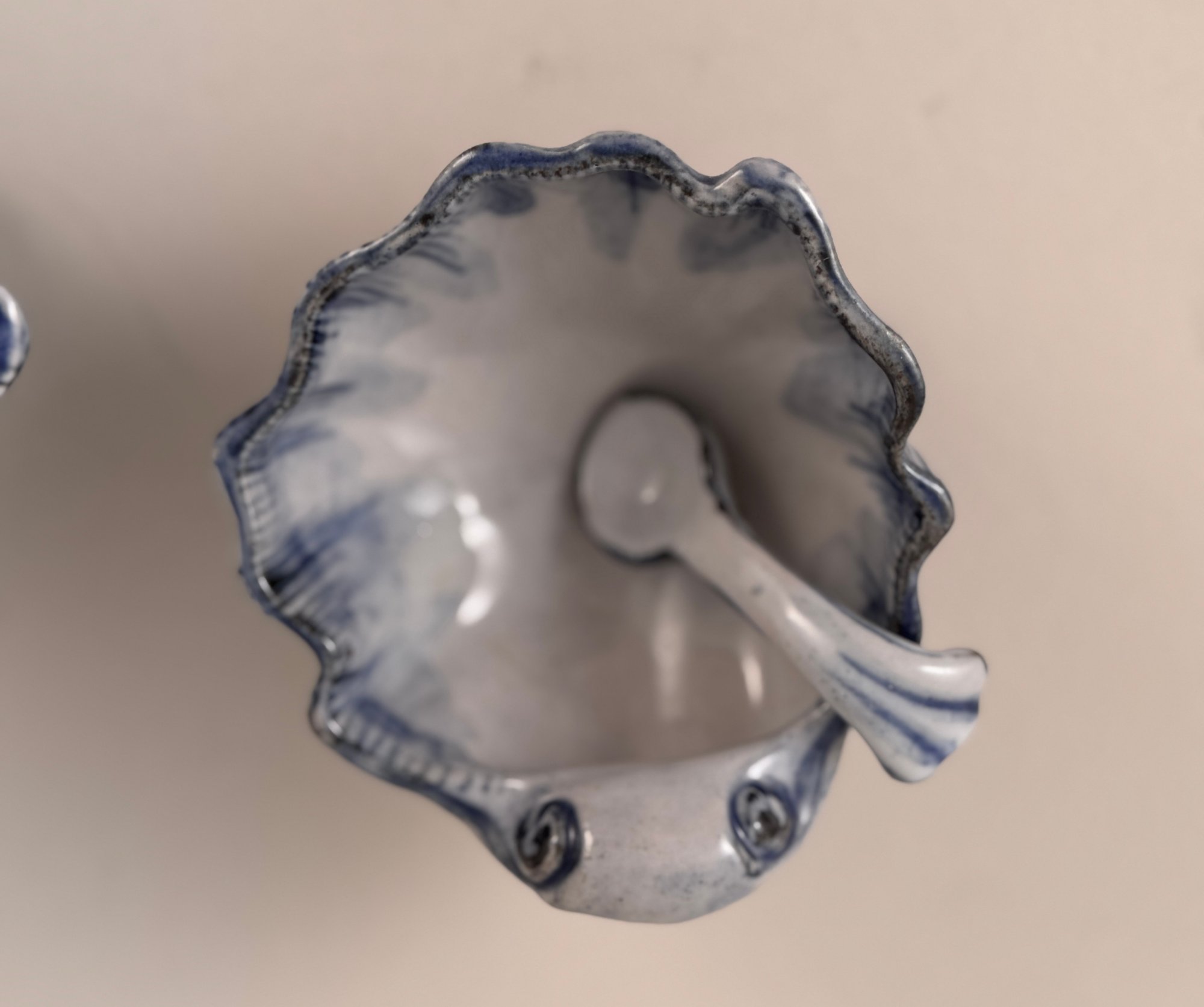 Two Vintage French "shell" Condiment Dishes #2778 | Auctionninja.com