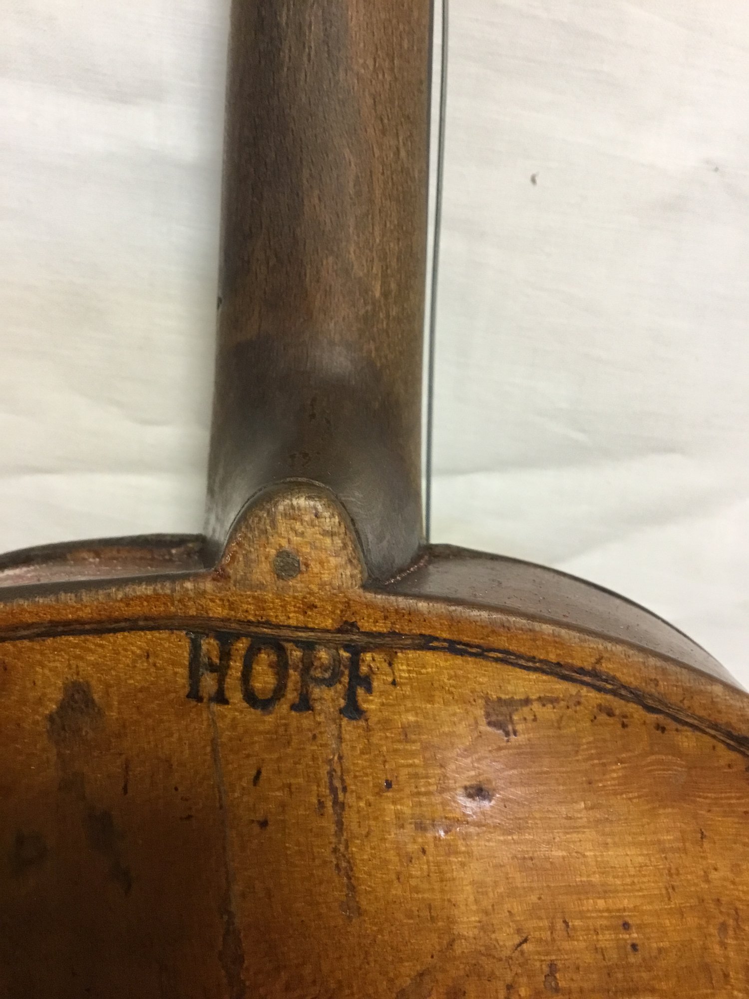 Antique Violin Stamped HOPF #3118 | Auctionninja.com